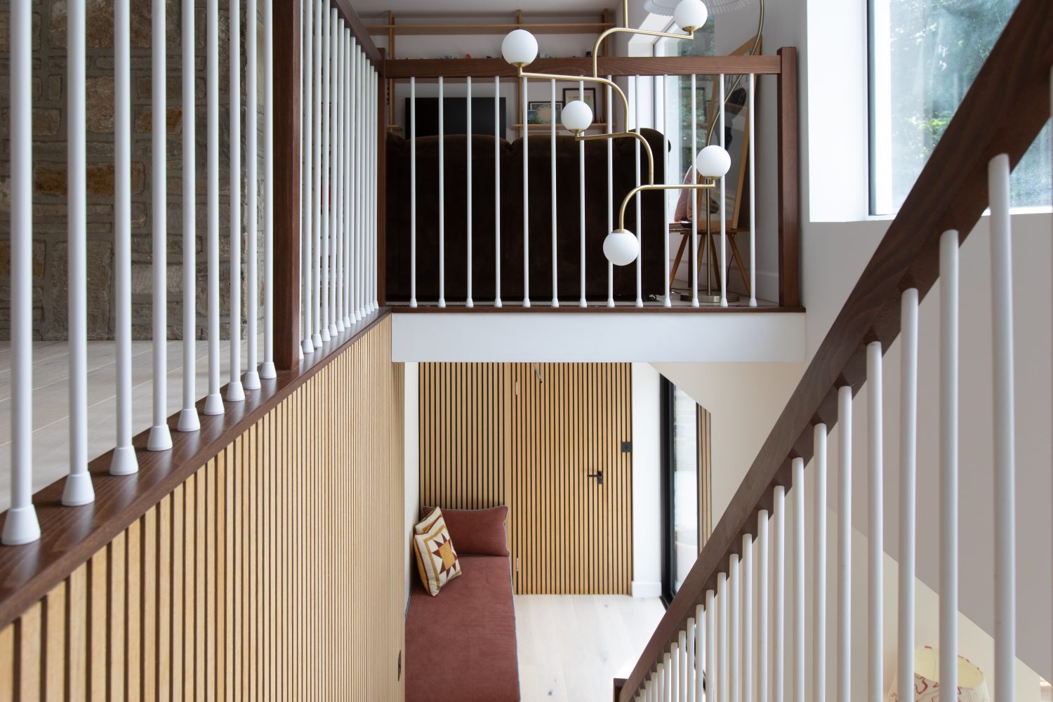 Ladywood Mead. New Stair Detail - Ian Hazard Architect